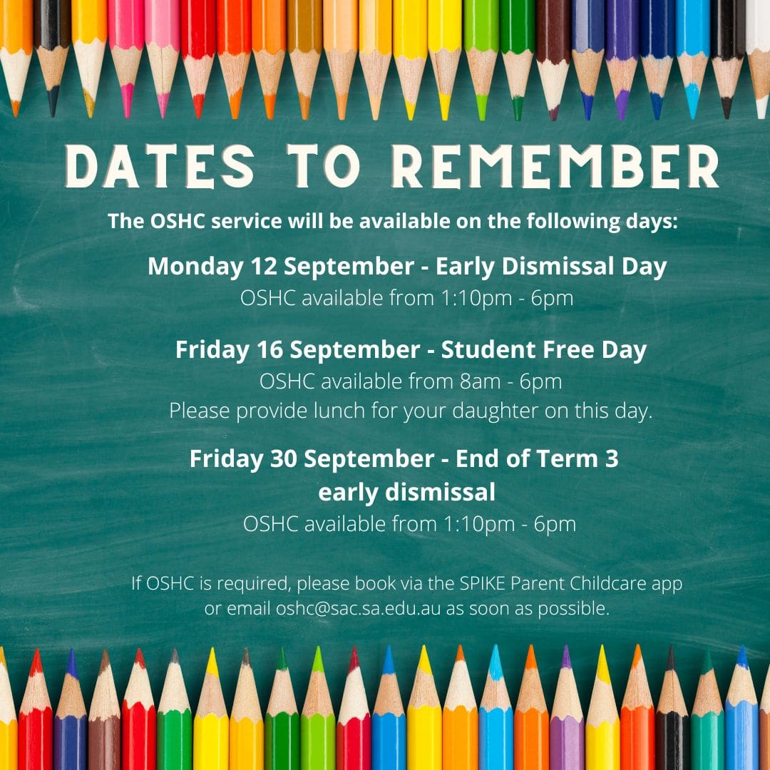 Term 3 Dates To Remember St Aloysius College
