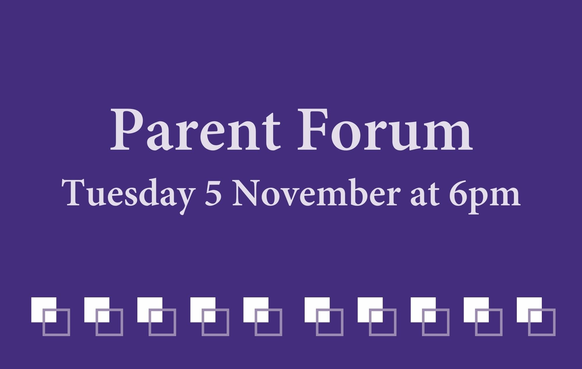 2024 Parent Forum - St Aloysius College